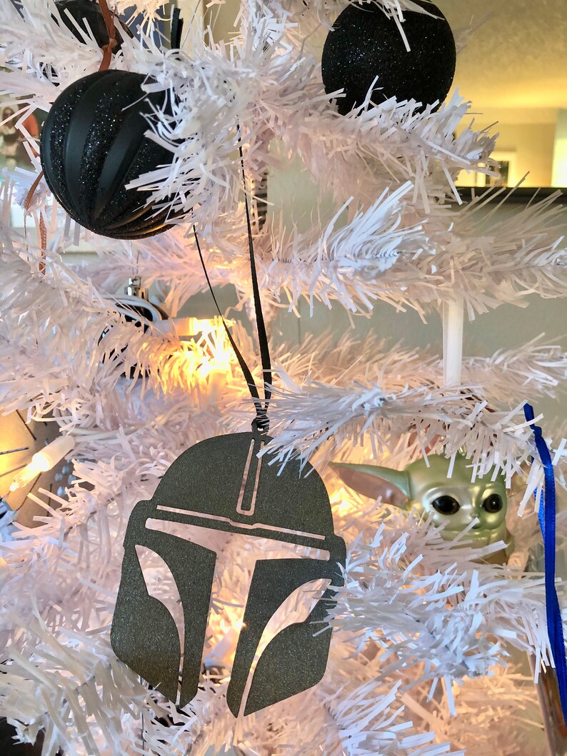 Handmade Set of 'the Mandalorian' Christmas Ornaments (wood) - Etsy