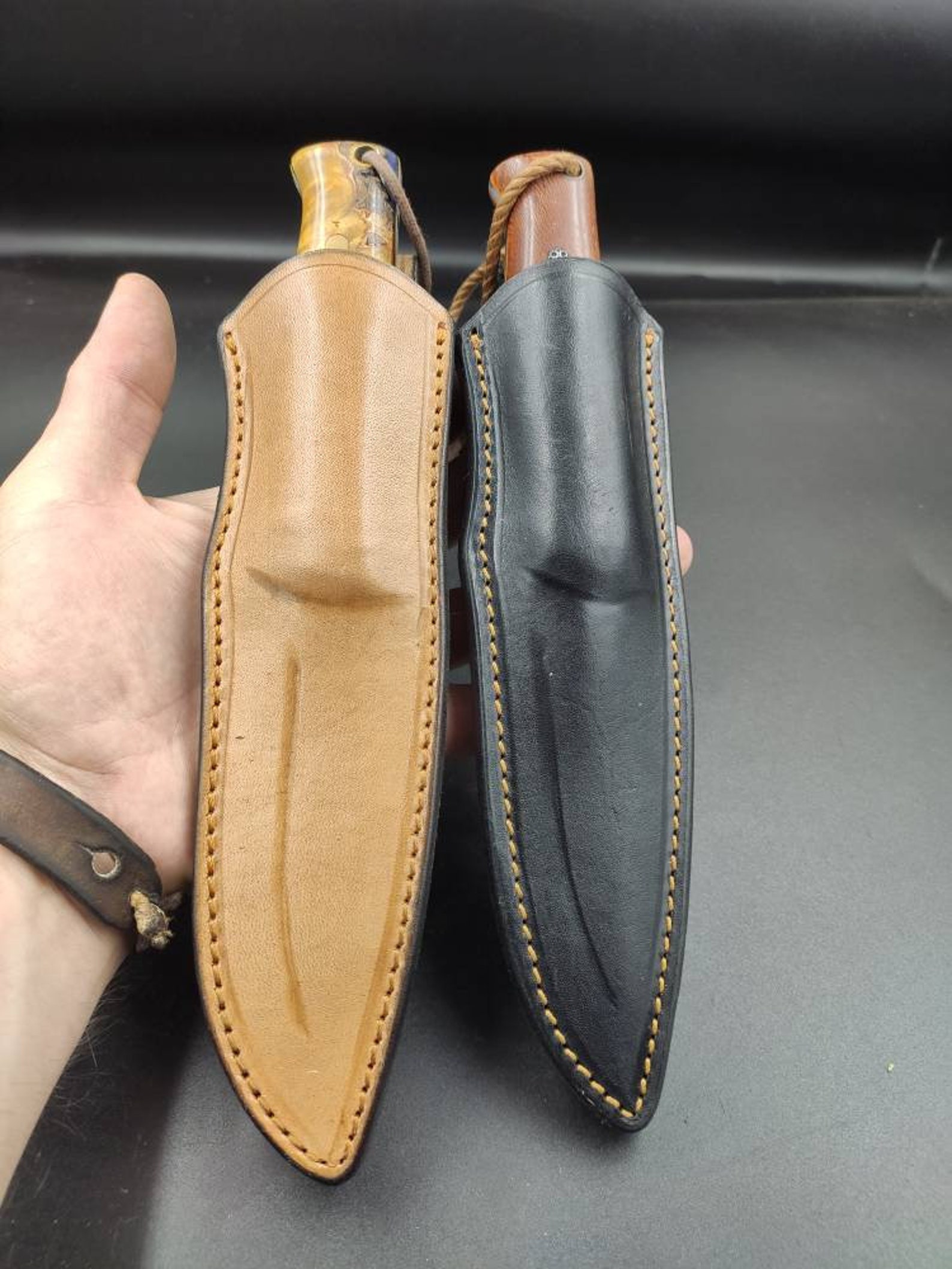 Bush Pro Premium Scandi Bushcraft Knife With Fire Starter - Etsy