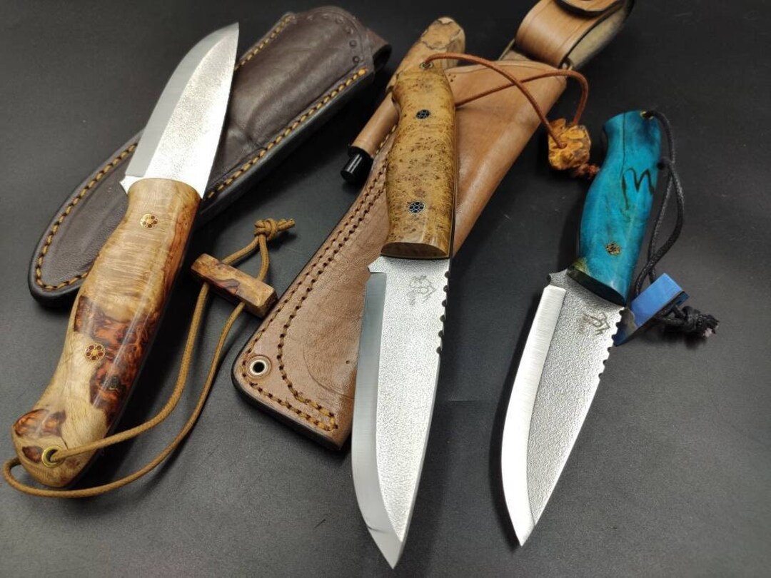 EDC Bush Pro Scandi Bushcraft Survival Knife With Fire - Etsy