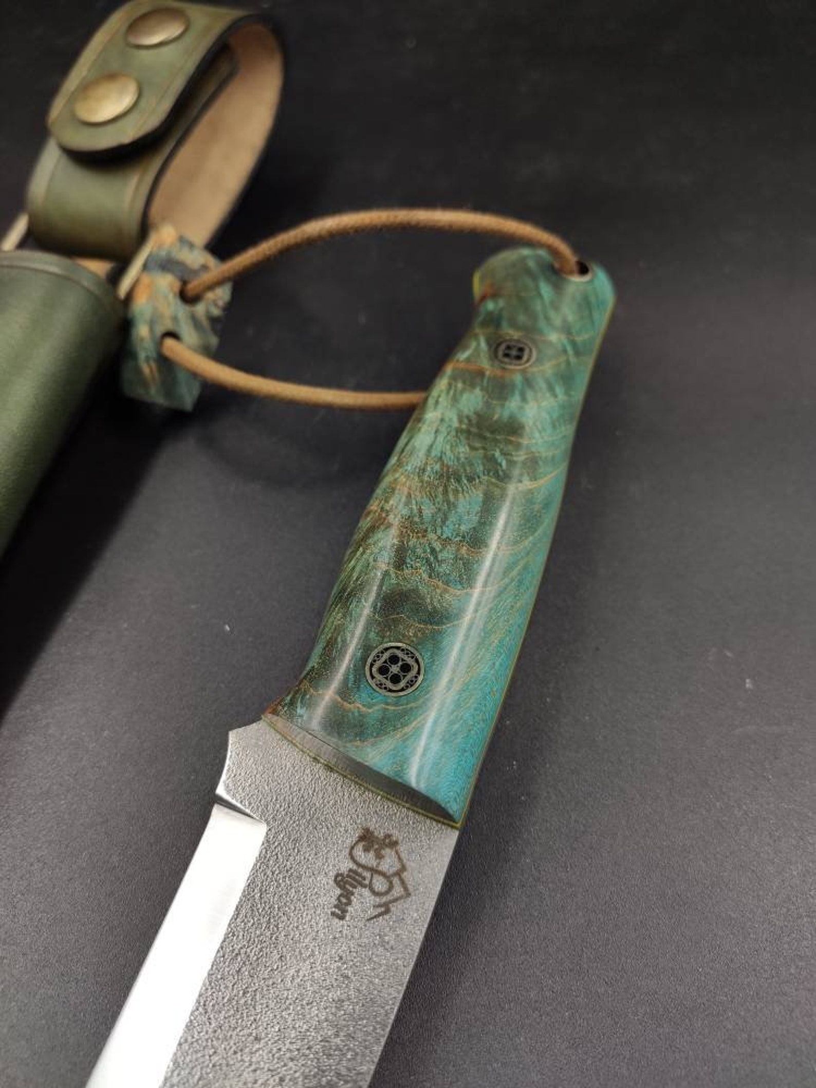 Bush Pro Premium Scandi Bushcraft Knife With Fire Starter - Etsy