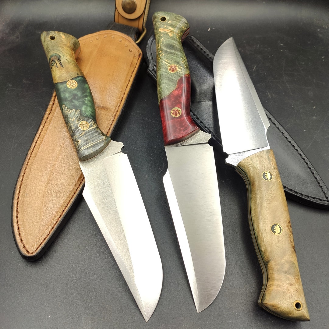 Vanax Steel Premium Fixed Blade Outdoor Knife With Leather Sheath ...