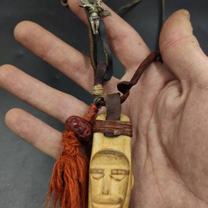 Unique Primitive Pendant, Charm Necklace Gift, Handmade Shaman Amulet ...