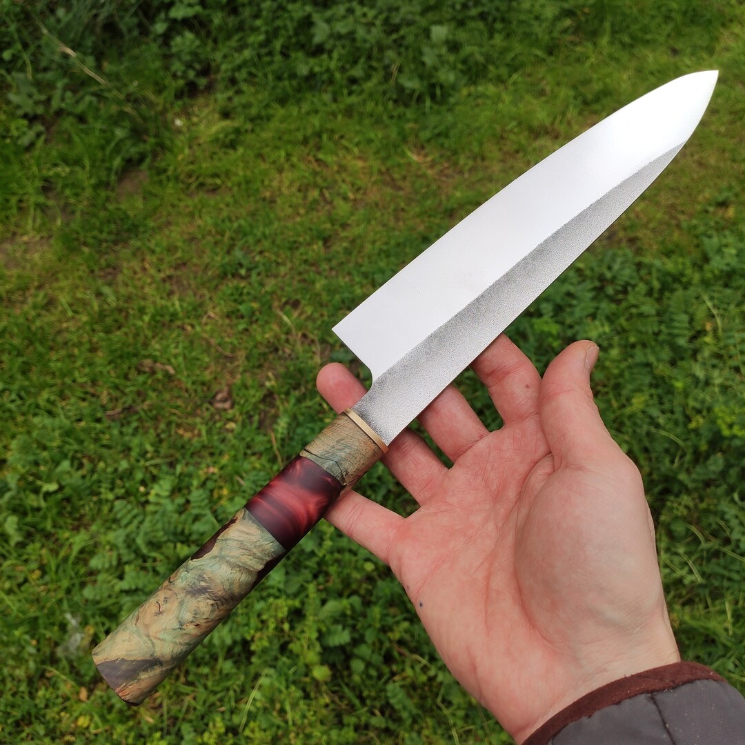 Custom Japanese Chef Knife, Premium Kitchen Knife, AEB-L N690 Elmax ...