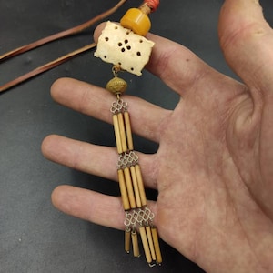 Unique Primitive Pendant, Charm Necklace Gift, Handmade Shaman Amulet ...