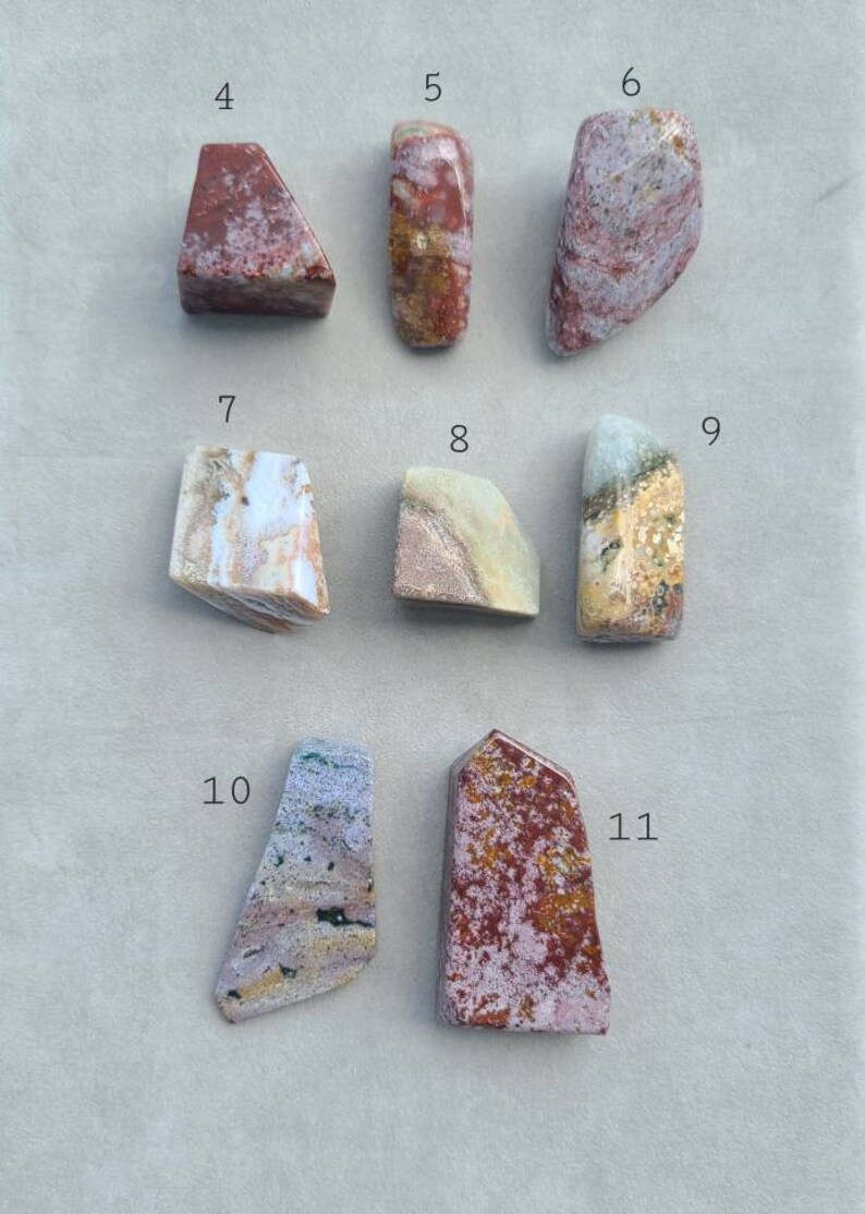 Ocean Jasper Free Form Pink Ocean Jasper Tumble Stone - Etsy