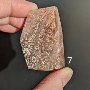 Orange Sunstone Free Forms, Sunstone Pocket Stone, Energizing Crystal ...