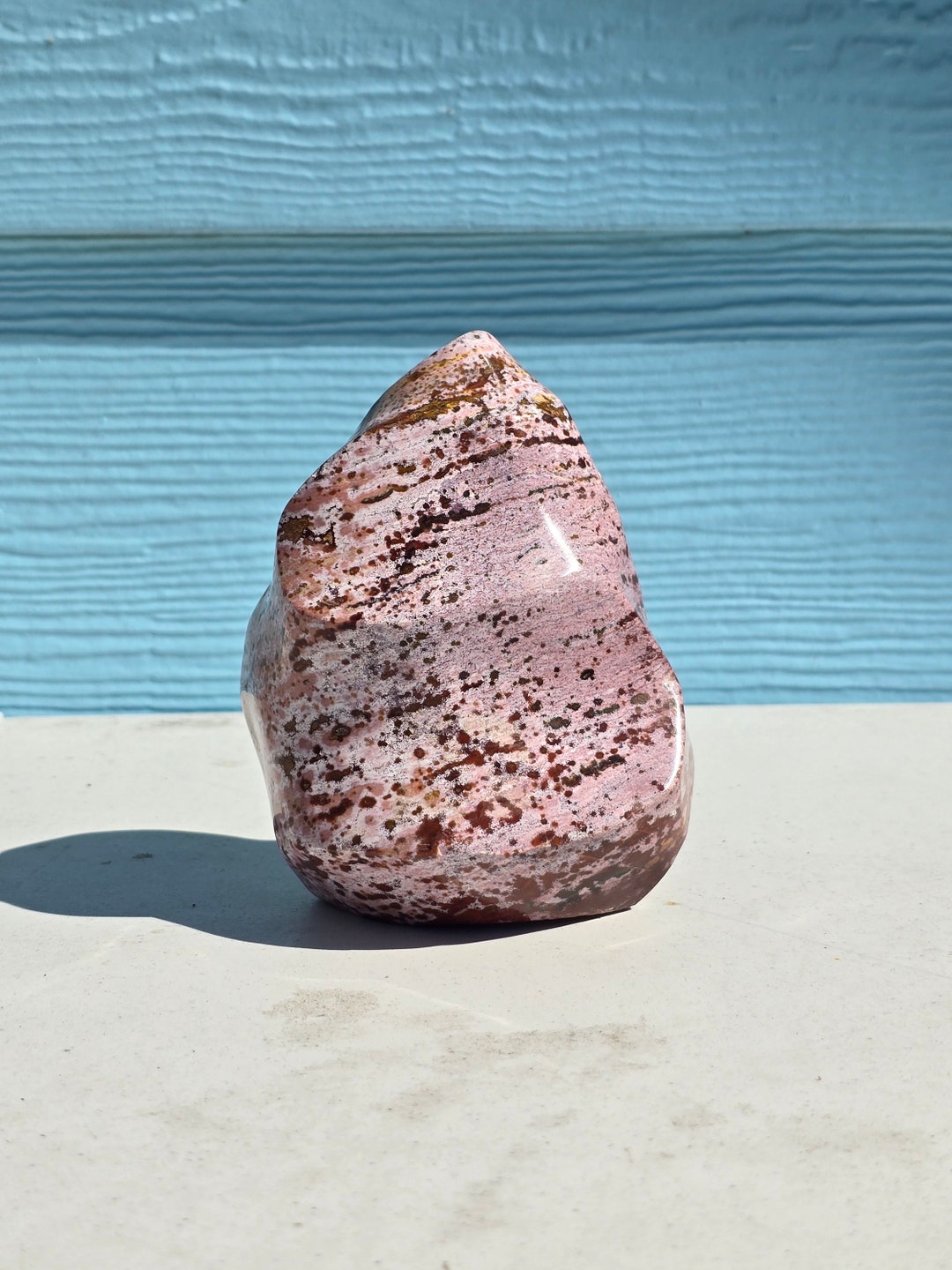 Ocean Jasper Flame, Pink Ocean Jasper, Lavender Ocean Jasper, Calming ...