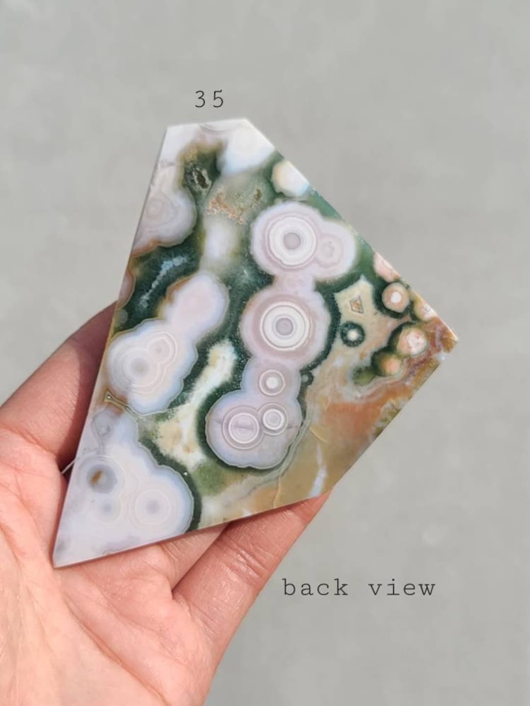 Old Stock Ocean Jasper Slab, Green Ocean Jasper Druzy, Raw Ocean Jasper ...