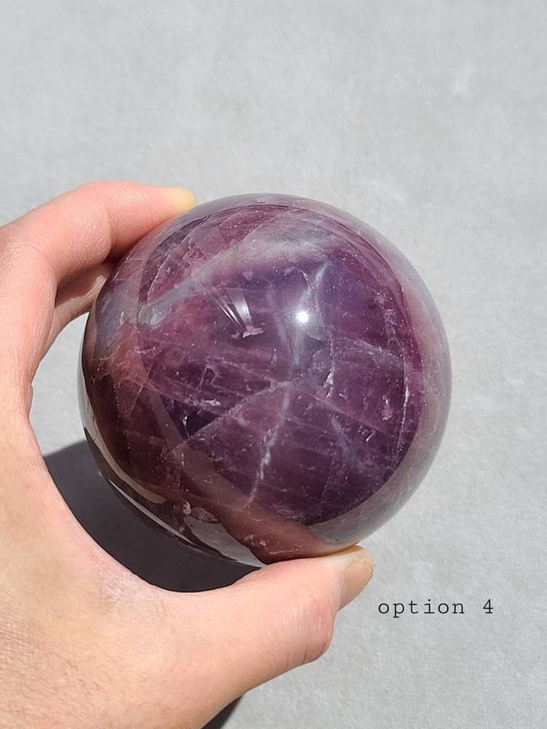 Purple Rose Quartz Sphere: Heart Chakra Healing Crystal - Etsy