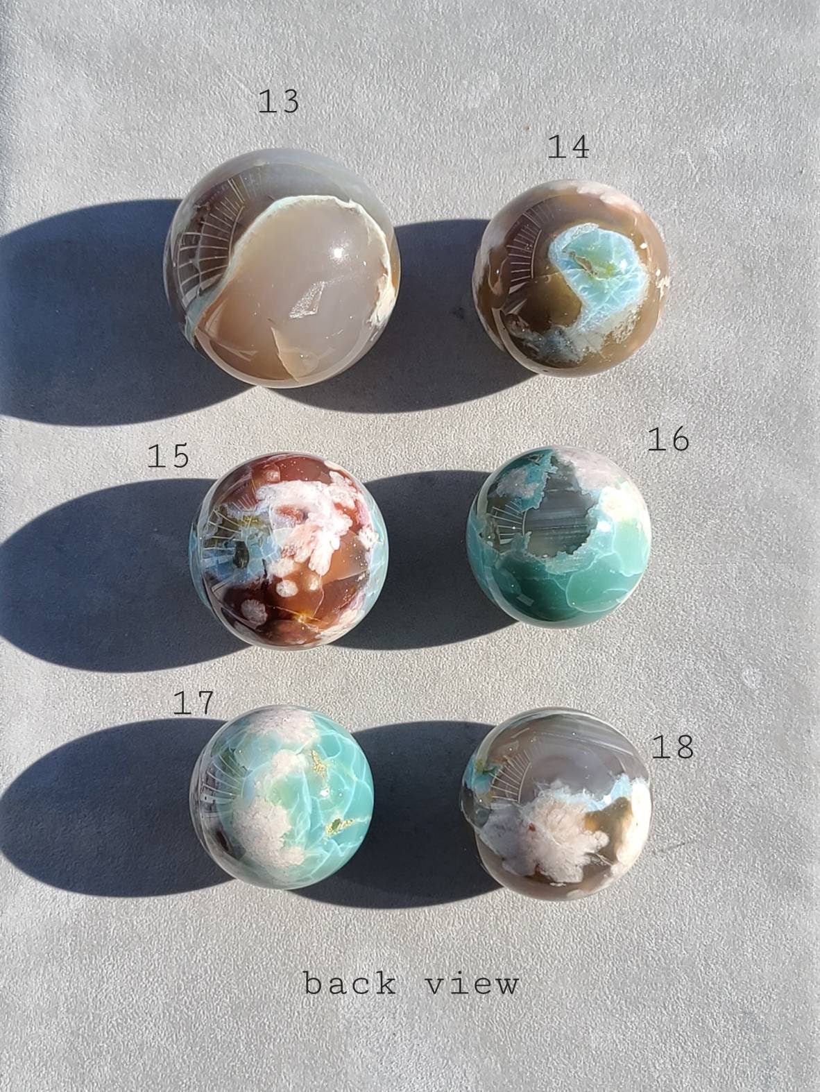 Green Flower Agate Sphere Pink Flower Agate Sphere Self Love - Etsy