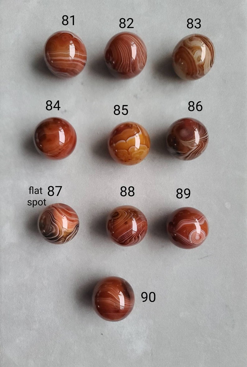 Sardonyx Sphere Orange Palm Stone Banded Onyx Root Chakra - Etsy