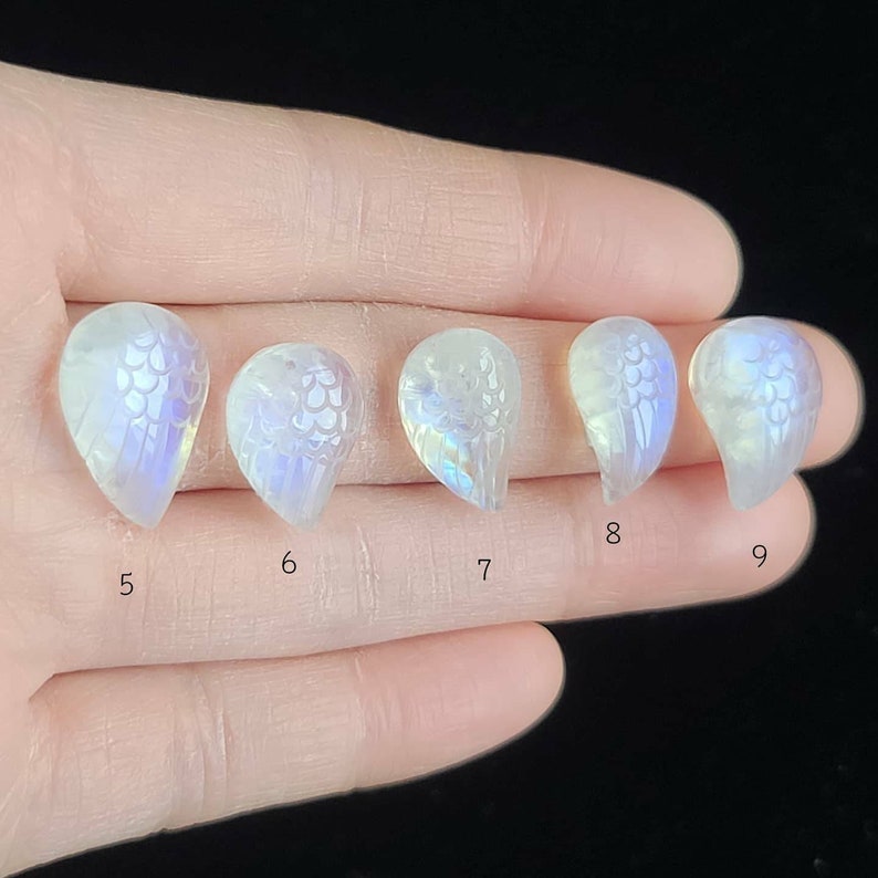 Carved Moonstone Butterfly Moonstone Cat Moonstone Angel - Etsy