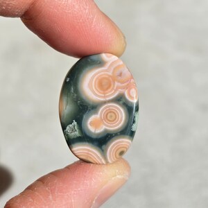 Old Stock Pink Ocean Jasper Pocket Stone, Orbicular Ocean Jasper, Fish ...