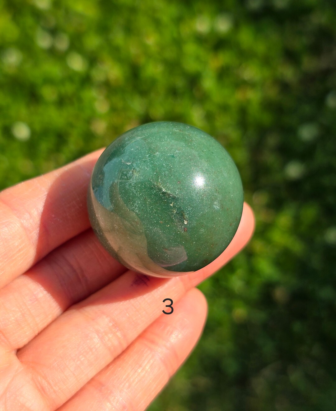 Green Aventurine Sphere, Green Crystal Sphere, Calming Crystal, Healing ...