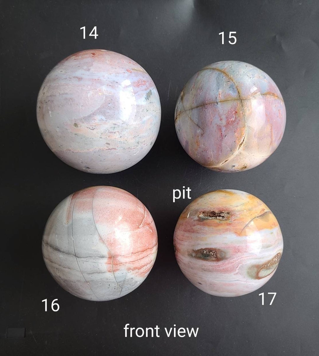 Ocean Jasper Sphere Pastel Pink Ocean Jasper Lavender Ocean - Etsy