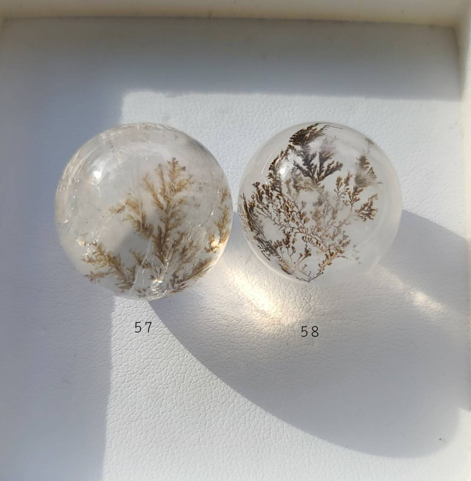 Dendritic Quartz Sphere Dendritic Quartz Palm Stone Wealth | Etsy