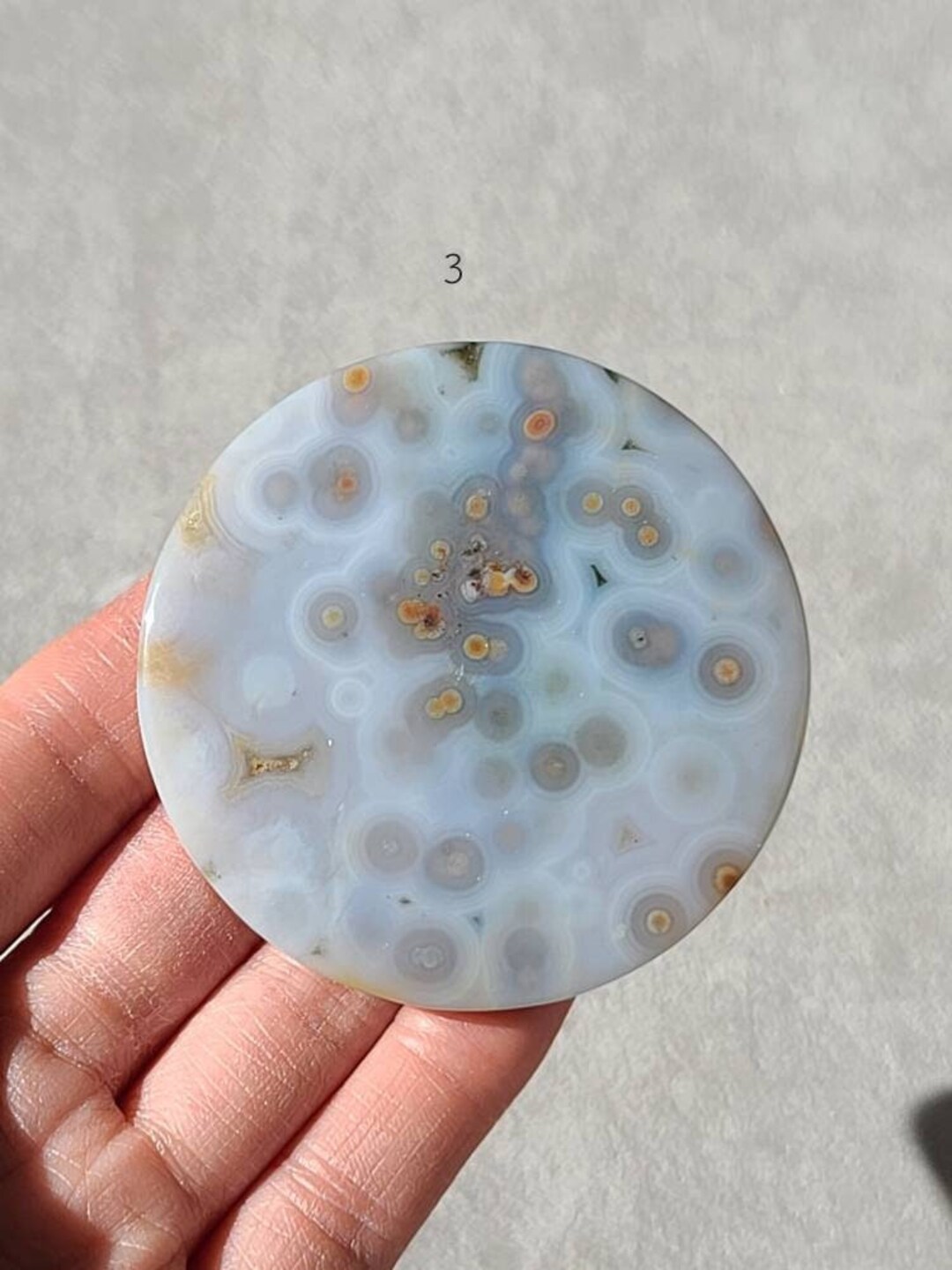 Old Stock Ocean Jasper Disc, Jelly Ocean Jasper, Green Ocean Jasper ...