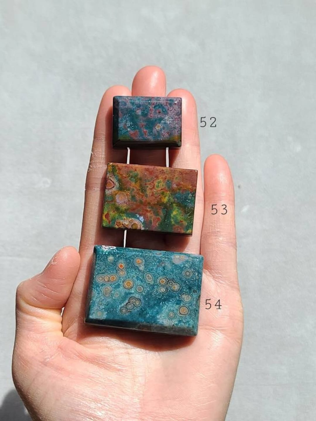 Ocean Jasper Specimen, Purple Ocean Jasper, Blue Ocean Jasper, Calming ...