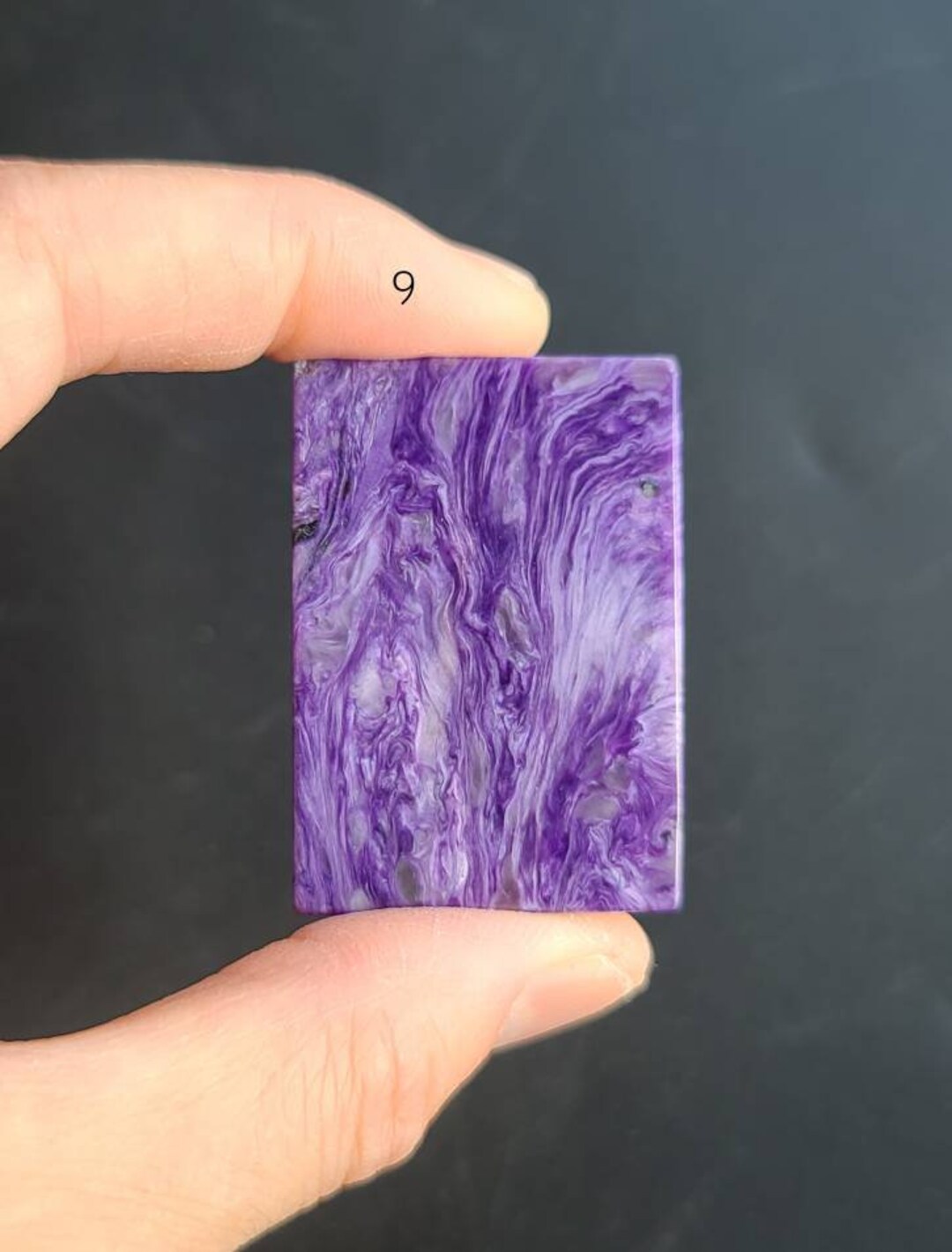 Purple Charoite Palm Stone: Healing Crystal, Crown Chakra - Etsy