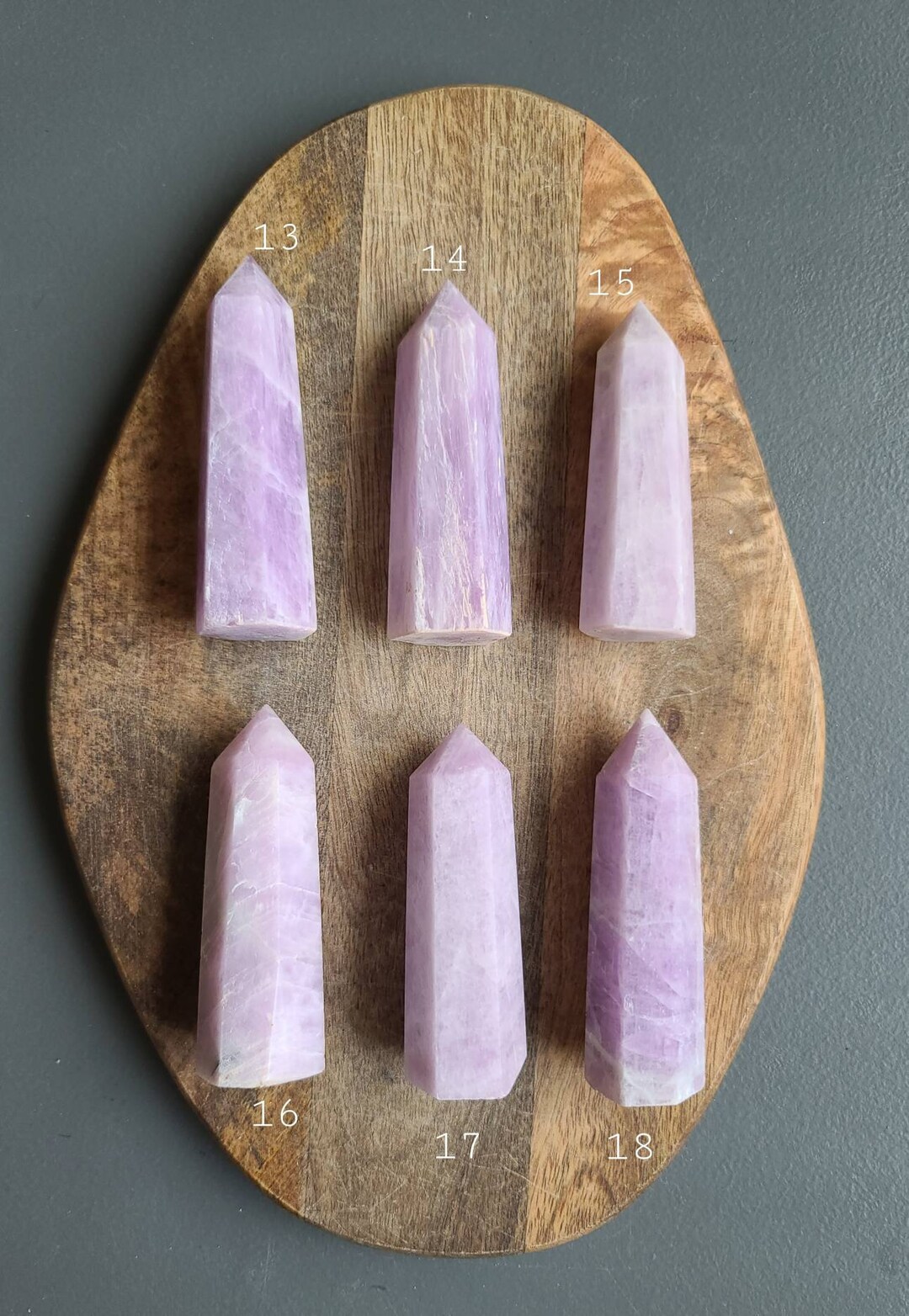Small Lavender Kunzite Tower, Pink Purple Kunzite Points, Protective ...
