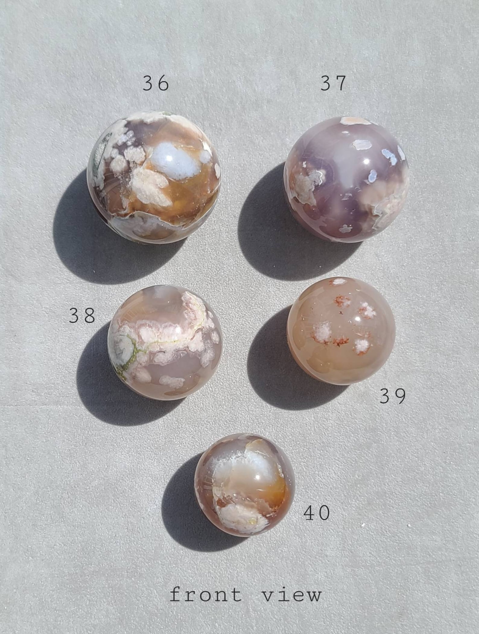 Black Flower Agate Sphere Cherry Blossom Agate Sphere Blue - Etsy