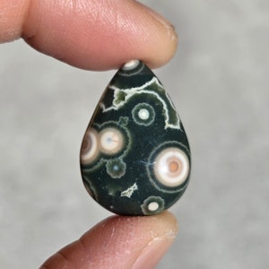 Old Stock Green Ocean Jasper Pocket Stone, Orbicular Ocean Jasper, Fish ...