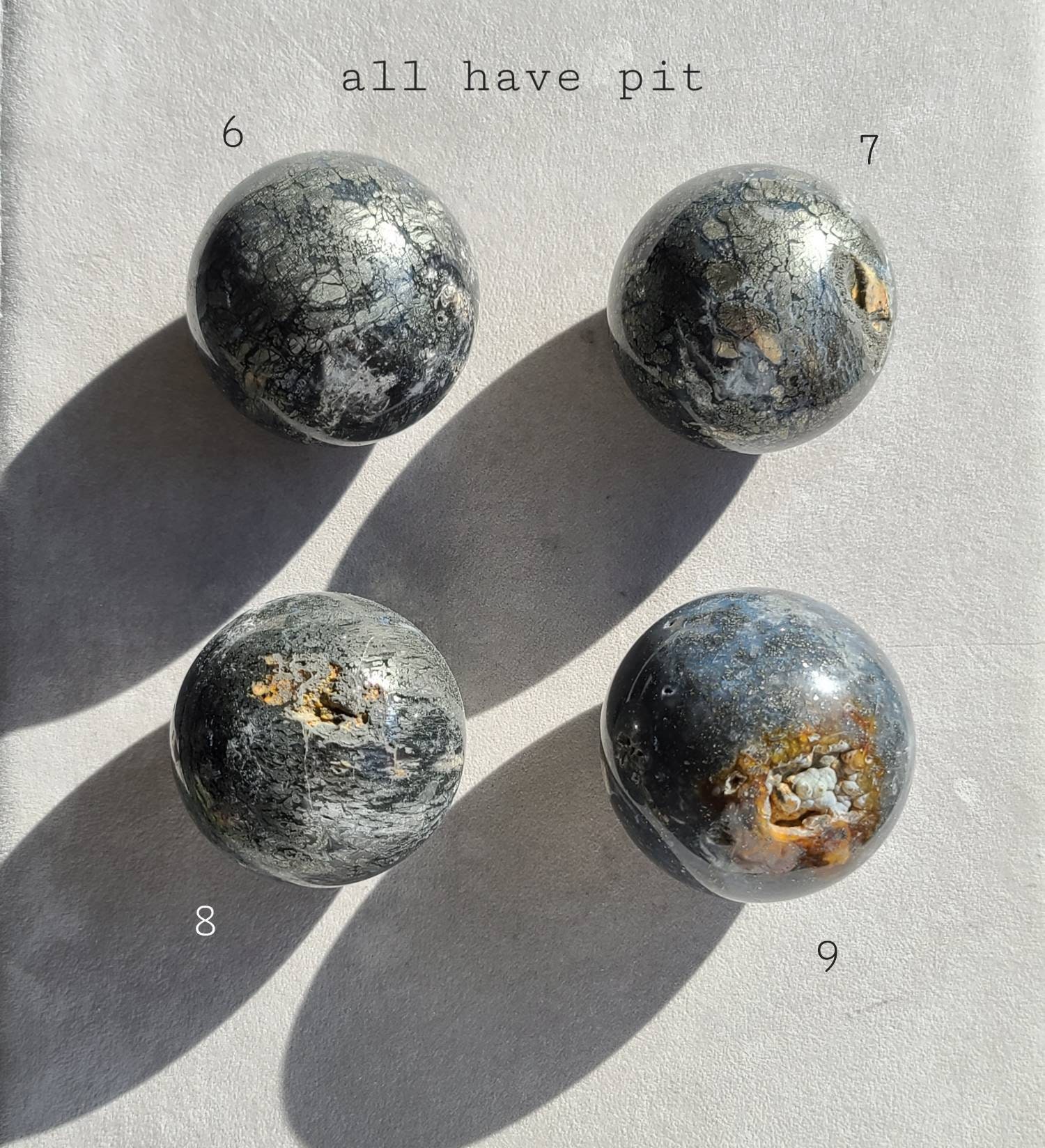 Pyrite in Agate Sphere Healing Pyrite Marcasite Sphere - Etsy