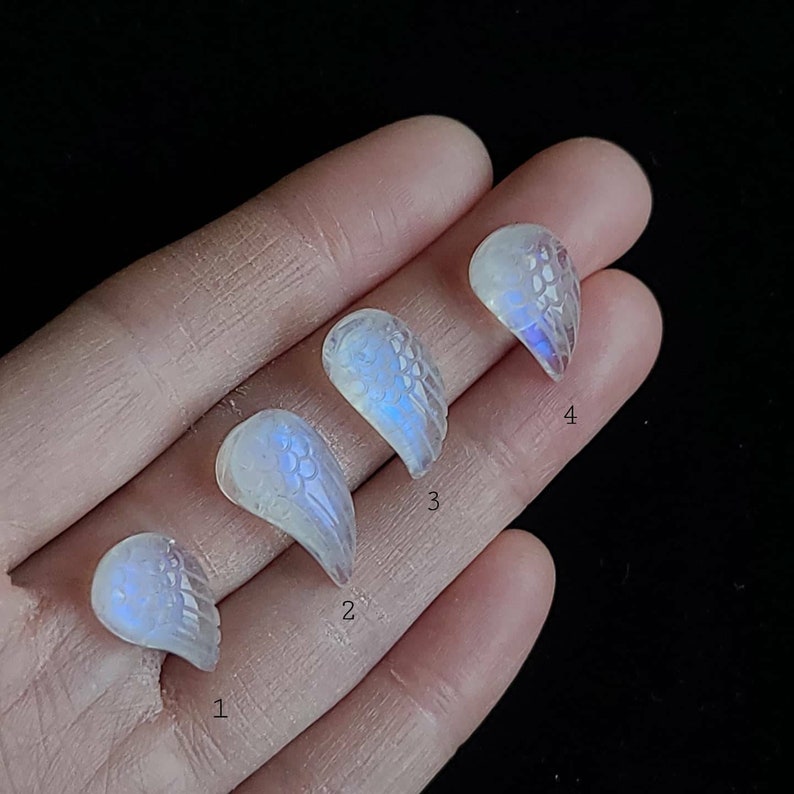 Carved Moonstone Butterfly Moonstone Cat Moonstone Angel - Etsy