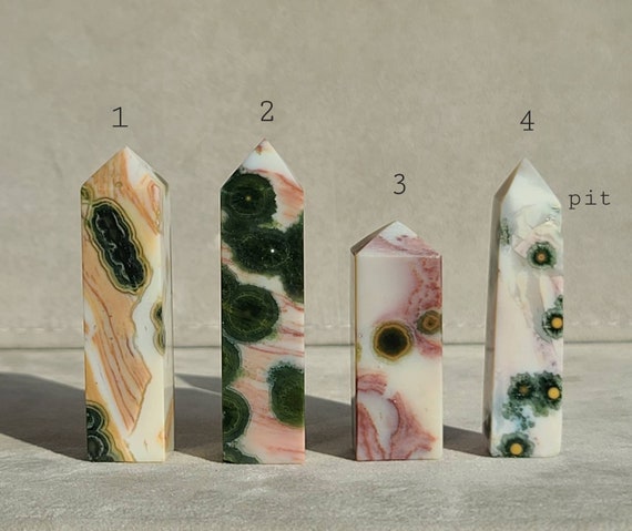 Old Stock Ocean Jasper Point Pink Ocean Jasper Point Calming - Etsy