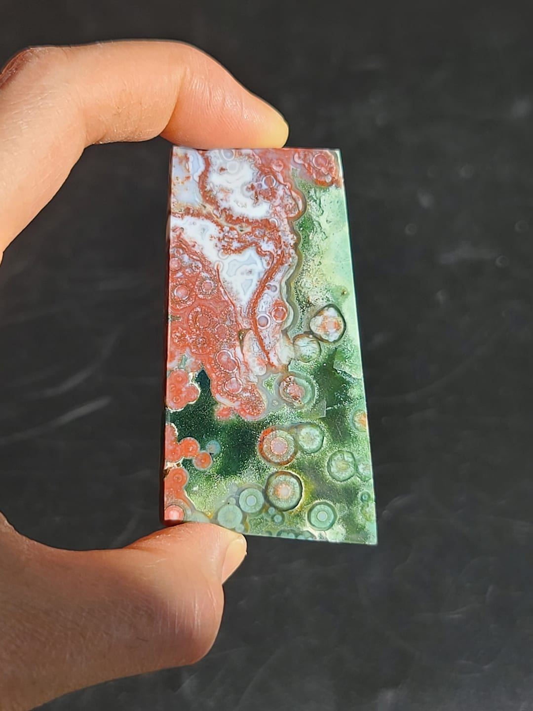 Old Stock Ocean Jasper Slab, Red Ocean Jasper Druzy, Raw Ocean Jasper ...