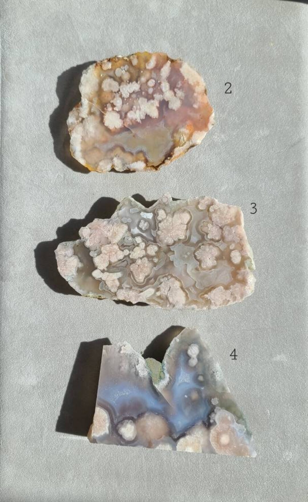 Flower Agate Slab, Pink Green Cherry Blossom Agate Slab, Black Flower ...