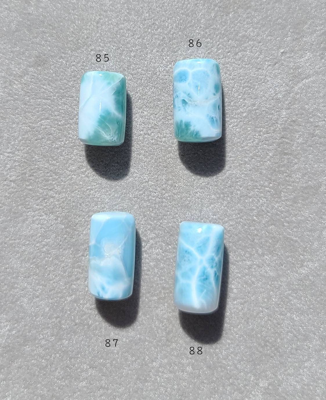 Larimar Cylinder Larimar Tower Relaxation Crystal Third Eye | Etsy