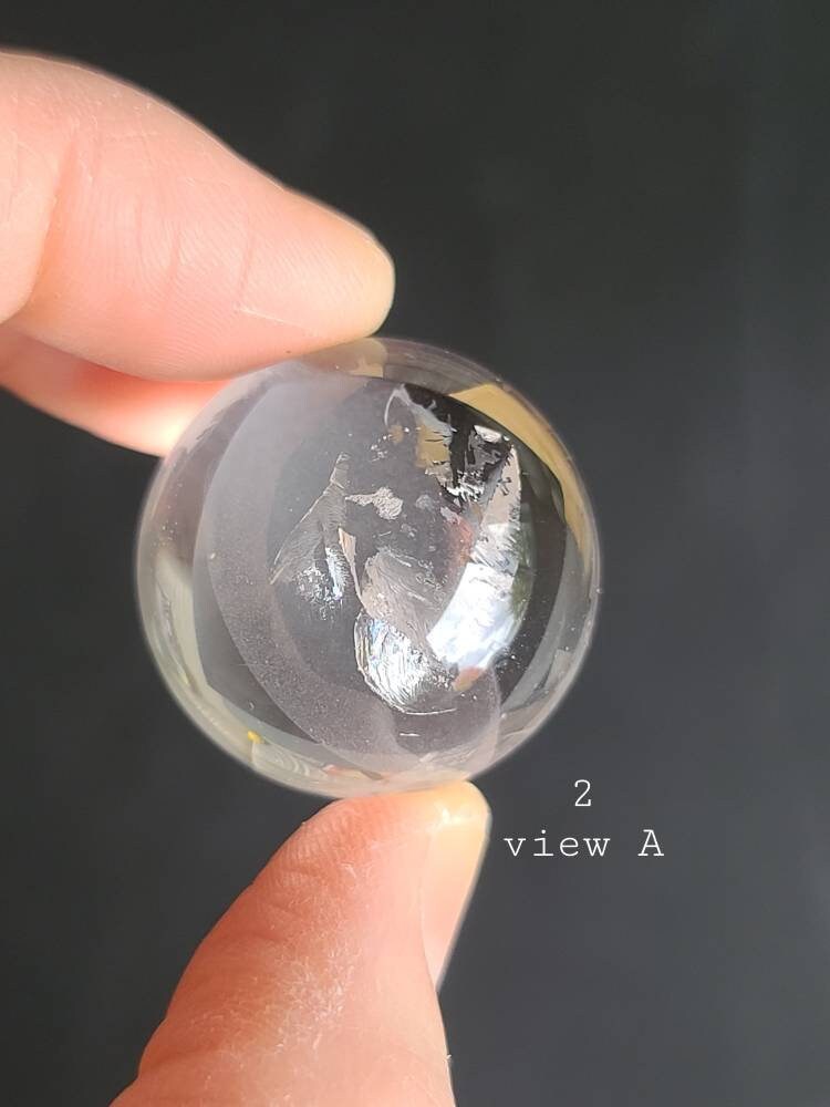 Phantom Quartz Mini Sphere White Phantom Quartz Calming - Etsy