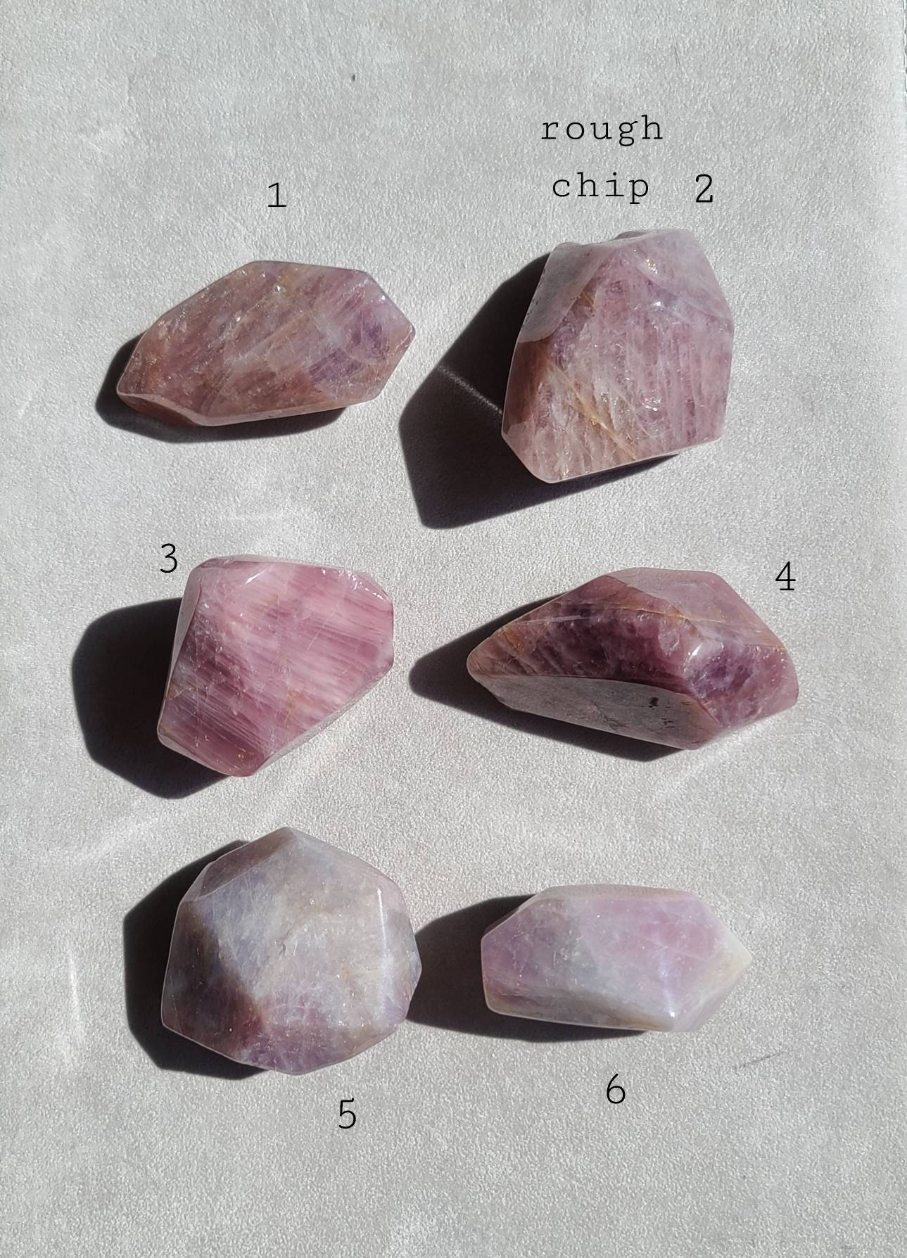 Purple Rose Quartz Palm Stone Lavender Rose Quartz Free Form - Etsy UK