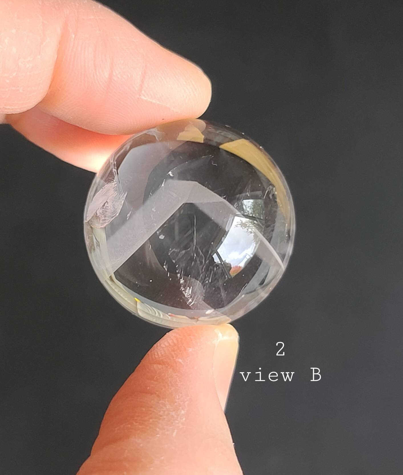 Phantom Quartz Mini Sphere White Phantom Quartz Calming - Etsy