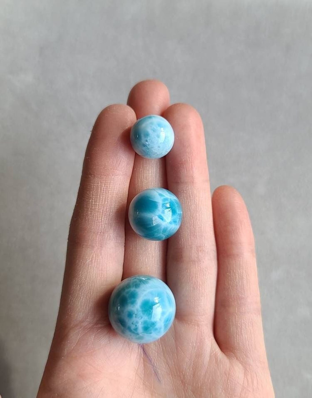 Mini Blue Larimar Sphere, Larimar Pocket Stone, Third Eye Chakra ...