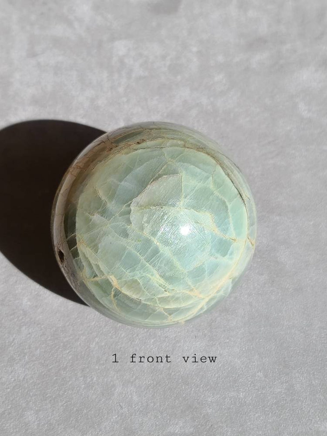 Garnierite Sphere, Green Moonstone Sphere, Garnierite Moonstone Palm ...