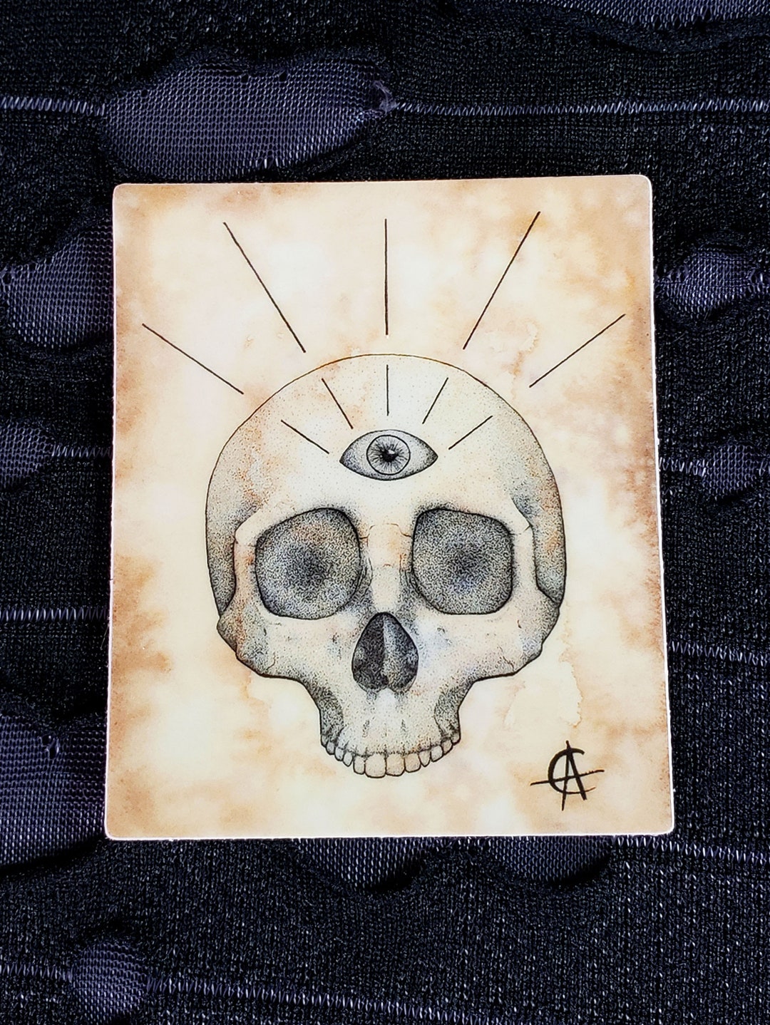 Mystic Skull Vinyl Sticker- "third Eye Awakening" - Etsy