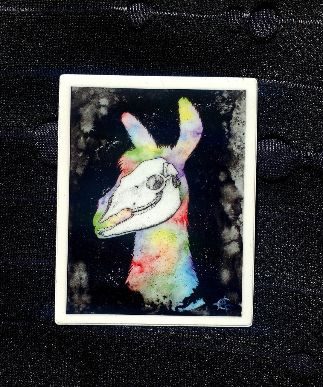 Rainbow Llama Skull Vinyl Sticker- "dead Rainbow Llama" - Etsy