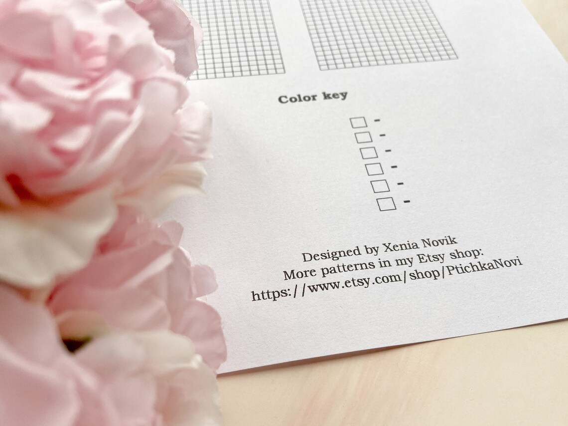 Beading Graph Paper for Brick Stitch Fringe Seed Bead Earring | Etsy