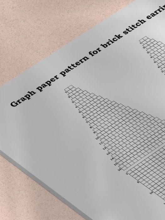 Beading Graph Paper Pattern for Creating Your Own Brick Stitch Fringe ...