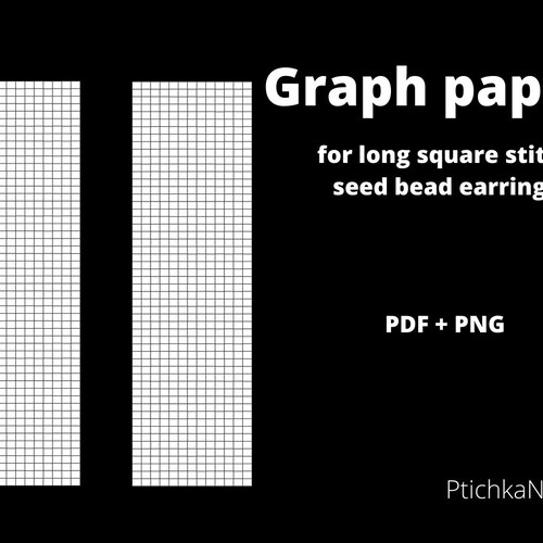 Seed Bead Graph Paper Loom or Fringe Pattern - Etsy