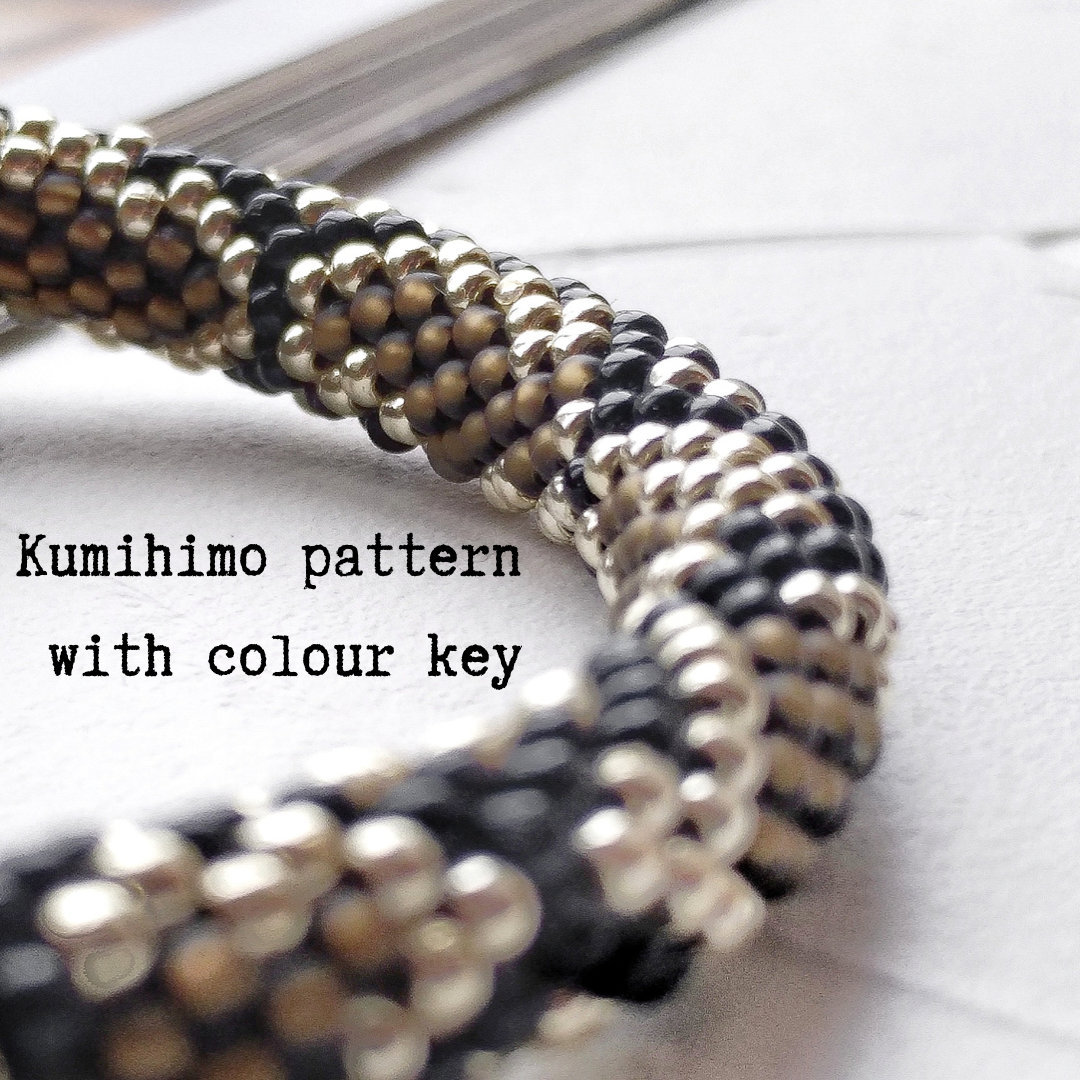 Kumihimo Pattern 16 Strands Snake Print Bracelet Pattern PDF - Etsy