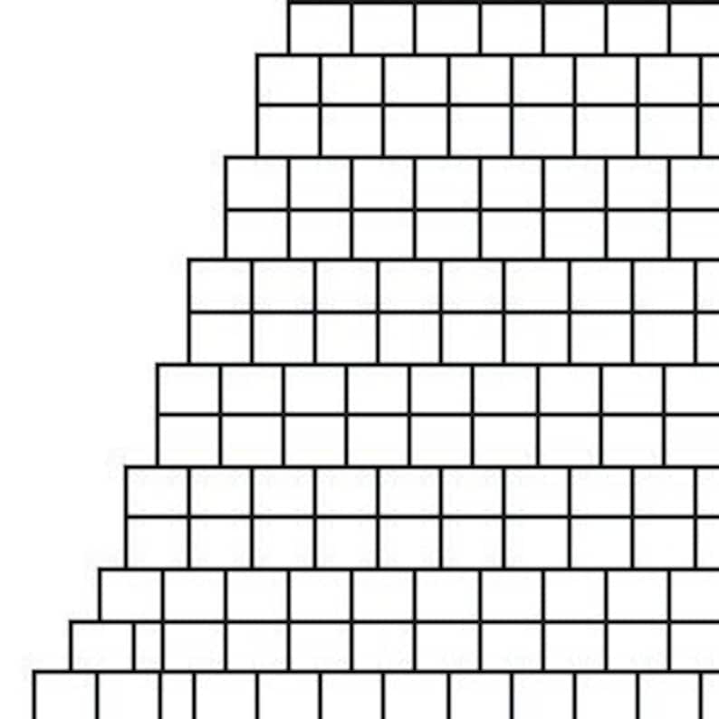 Beading Graph Paper for Brick Stitch Fish Fringe Seed Bead - Etsy