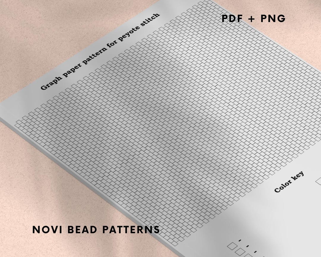 Beading Graph Paper Peyote Stitch Pattern Template Seed Bead Weaving - Etsy