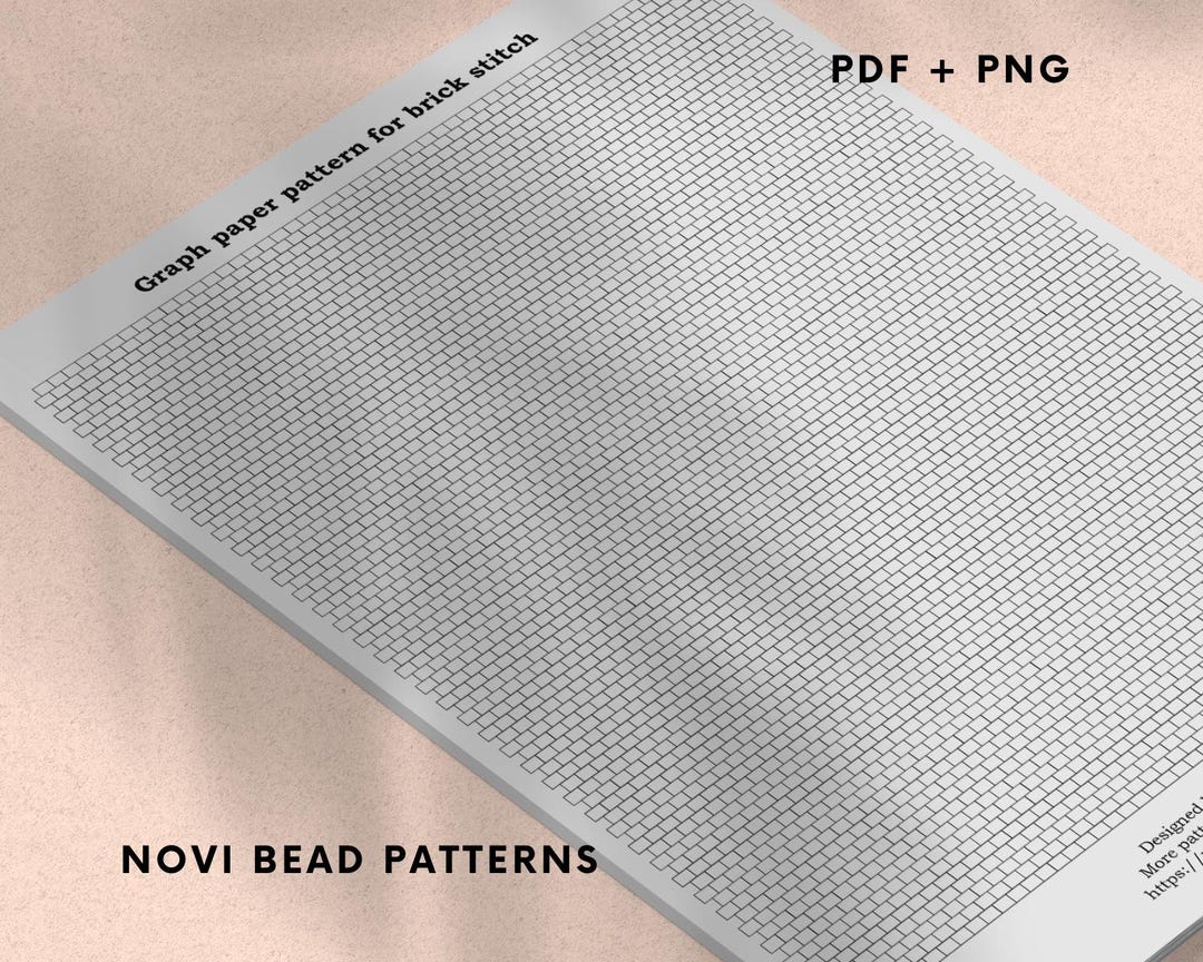 Beading Graph Paper Brick Stitch Tapestry Large A4 Pattern Template ...