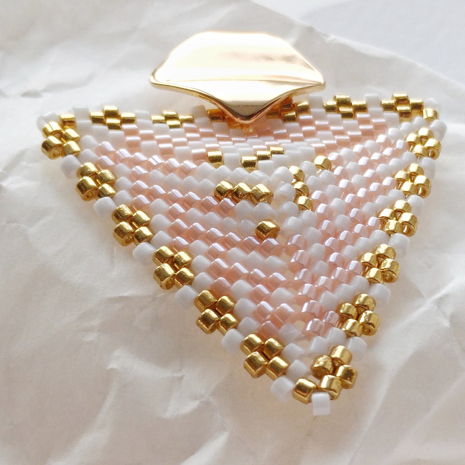 Peyote stitch earrings pattern PDF pattern Seed beads | Etsy