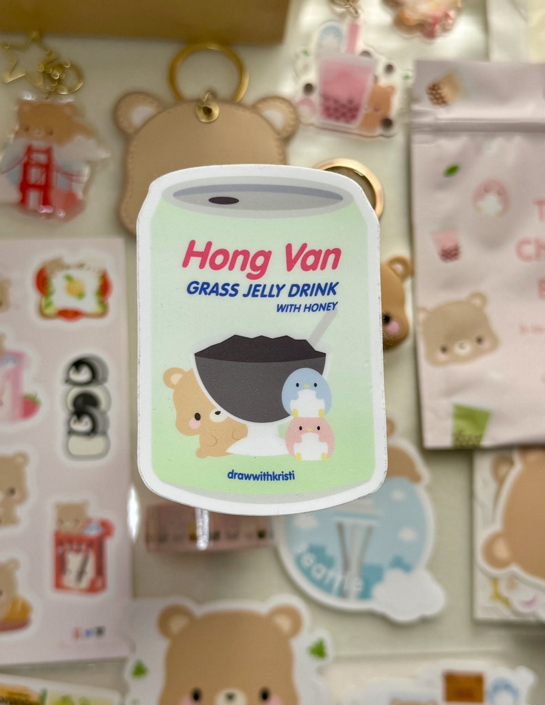 Hong Van Grass Jelly Drink Vinyl Sticker - Etsy