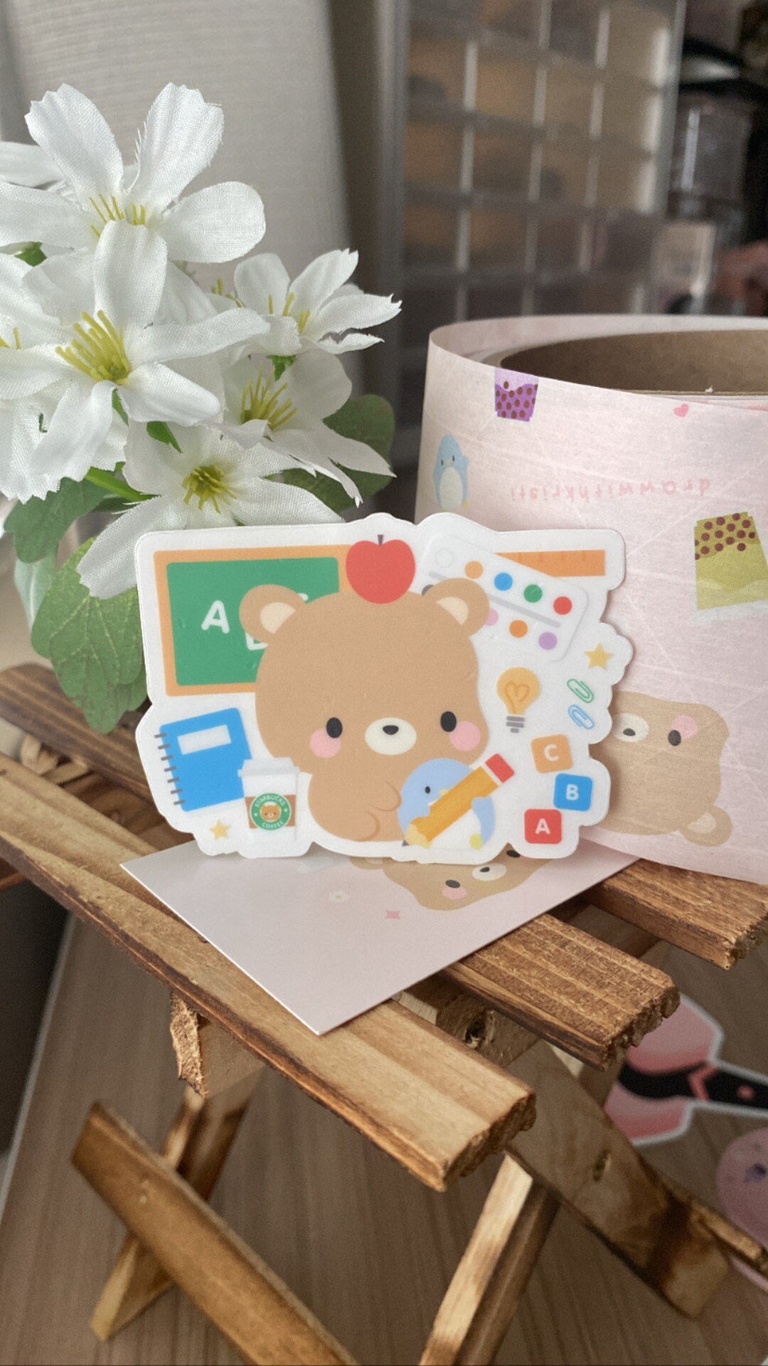 Teacher Appreciation Vinyl Clear Sticker With Toffee and Bloo Brown ...
