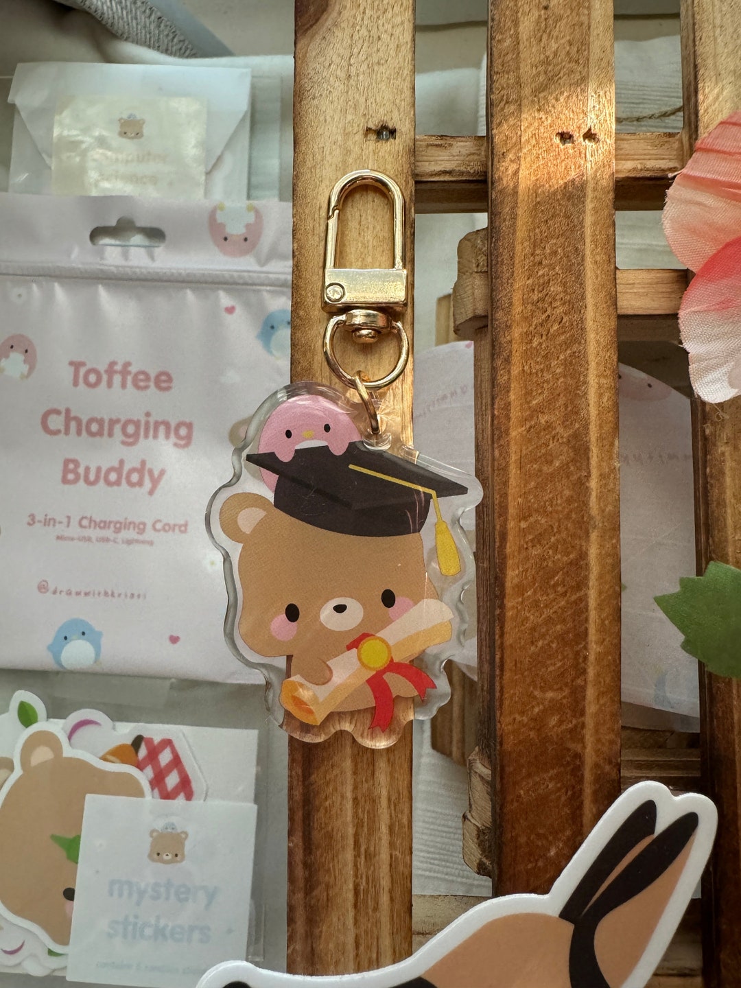 Graduation Bear Acrylic Keychain | Class of 2026 Party Favor - Etsy